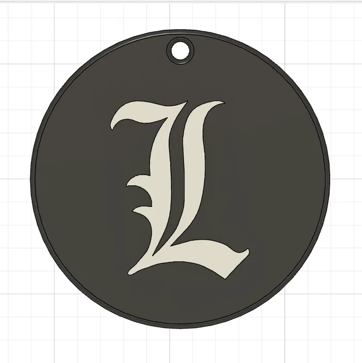 L Death Note Keychain by pf355 | Download free STL model | Printables.com