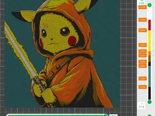 Jedi Pikachu by Bedlam Threadz | Download free STL model | Printables.com