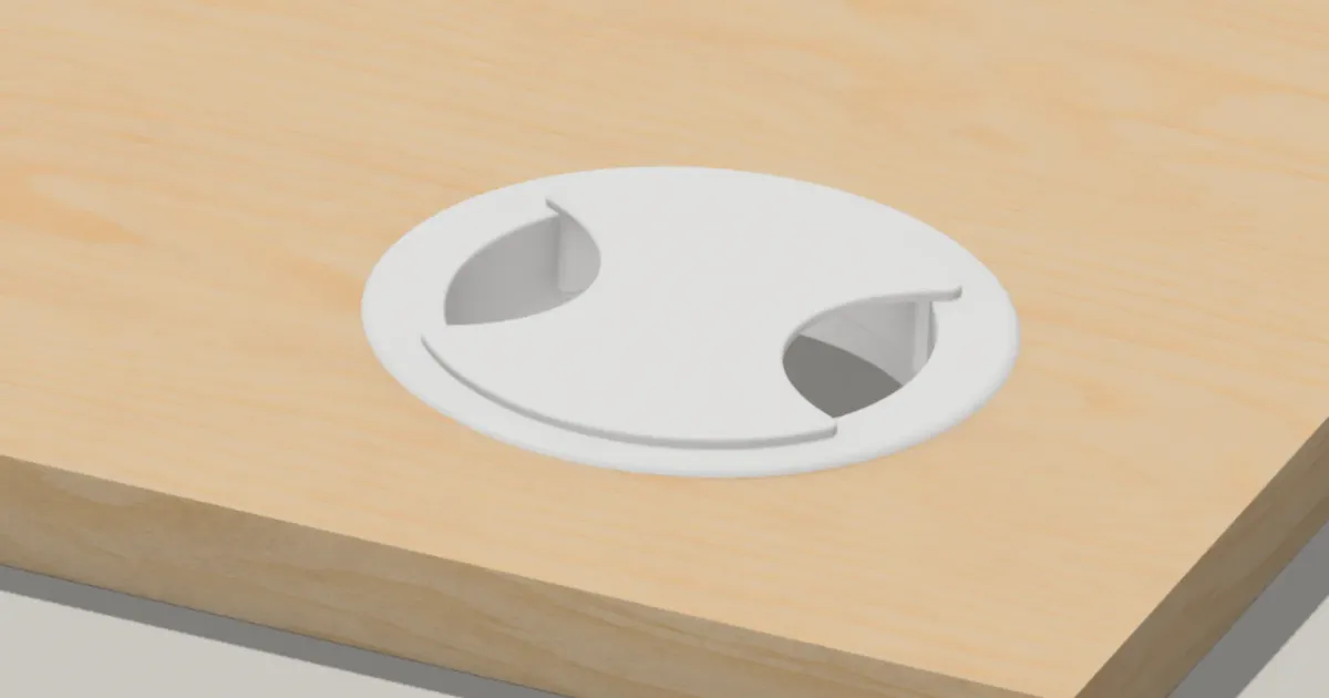 Cable Grommet 60mm diameter by Diogo Resende | Download free STL model ...