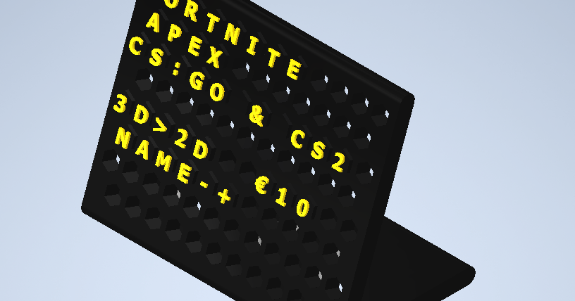 Customizable Letter Board by Designer | Download free STL model ...