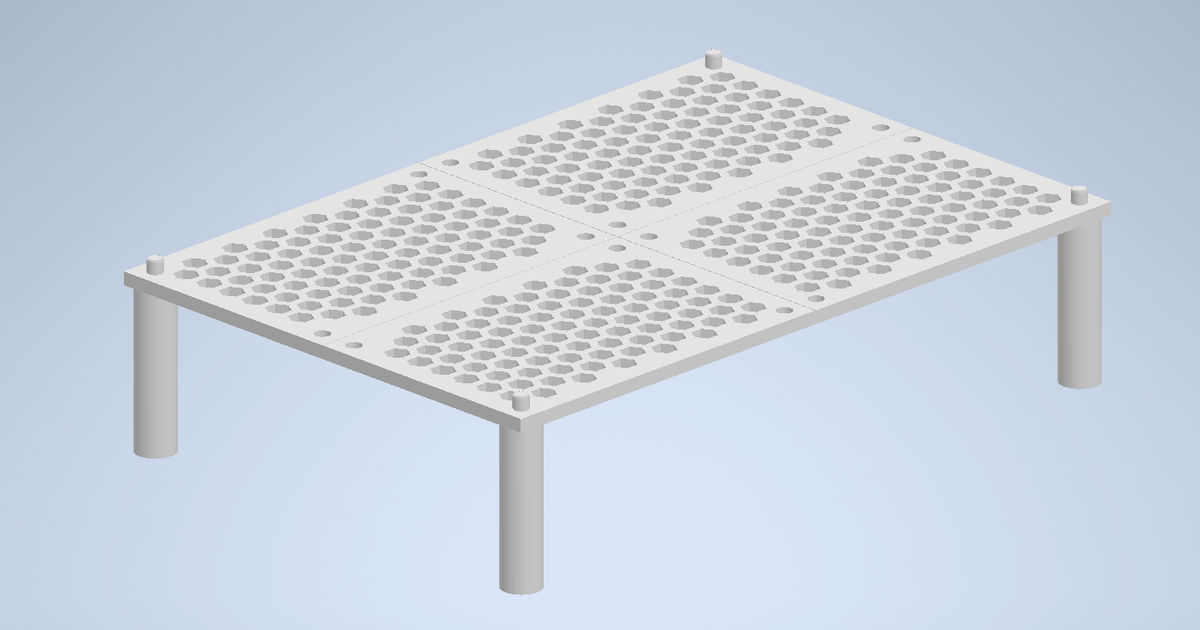 Stackable shelf with 3 size options and adjustable height by ...