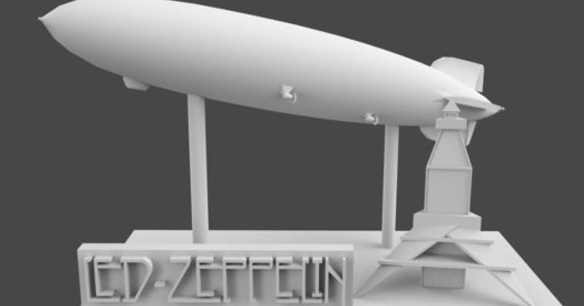 Led Zeppelin statue von Xadamek14 | Kostenloses STL-Modell ...