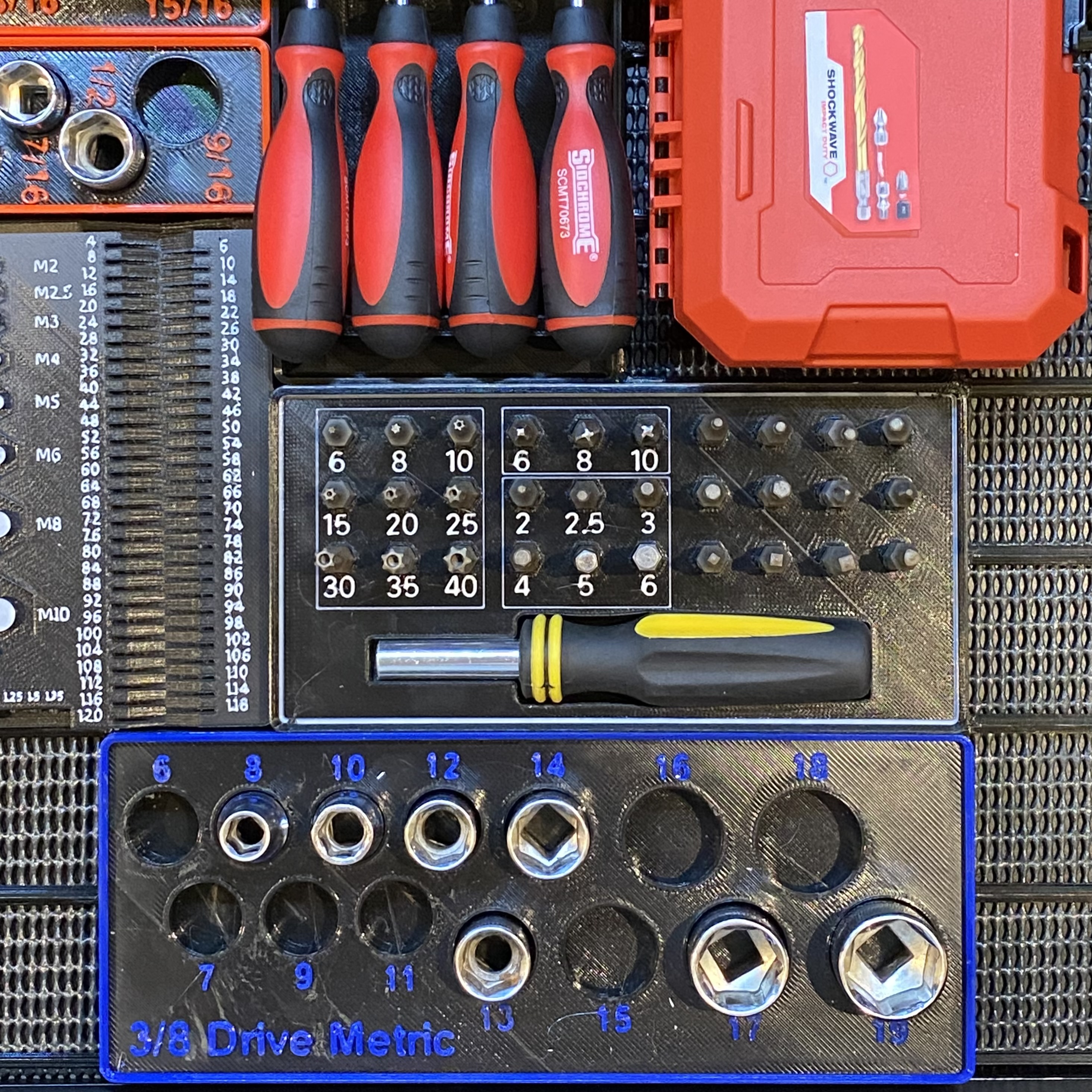 Gridfinity Stanley 31 piece screwdriver bit kit 68-0001 (2x4) by ...