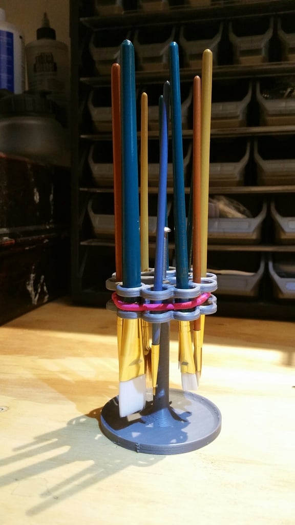 Wet Paintbrush Holder by juoshwa | Download free STL model | Printables.com