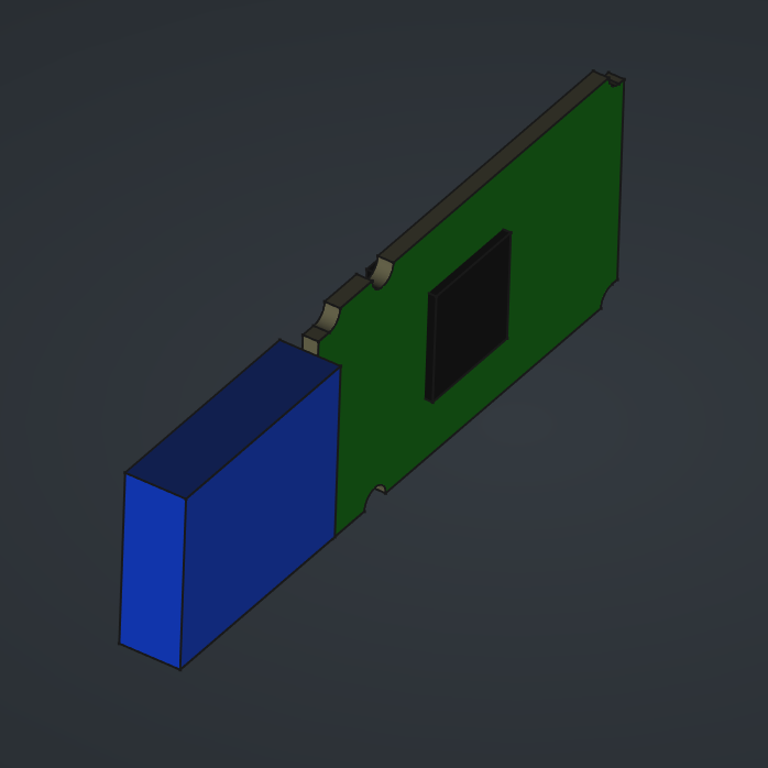 barebones usb stick pcb by kuzu | Download free STL model | Printables.com