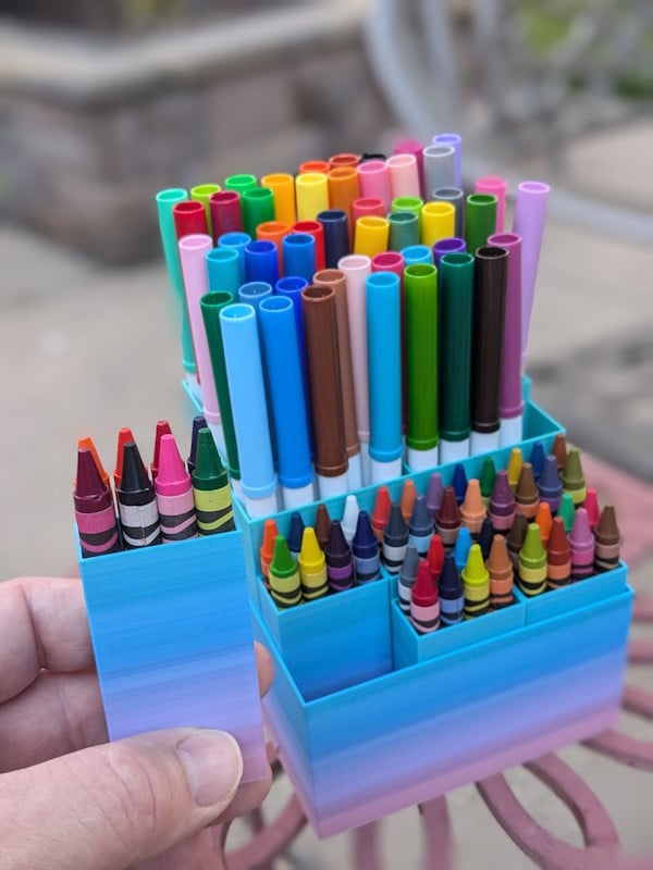 Crayons and Markers Box by Audi | Download free STL model | Printables.com