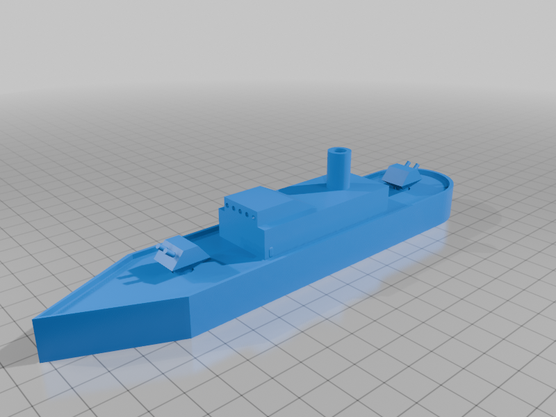 Simple Gunboat w/ rotating turrets von print_snail | Kostenloses STL ...