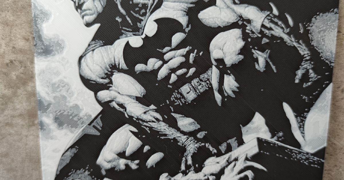 Hueforge Batman by Fernando Ureña Herrero | Download free STL model ...