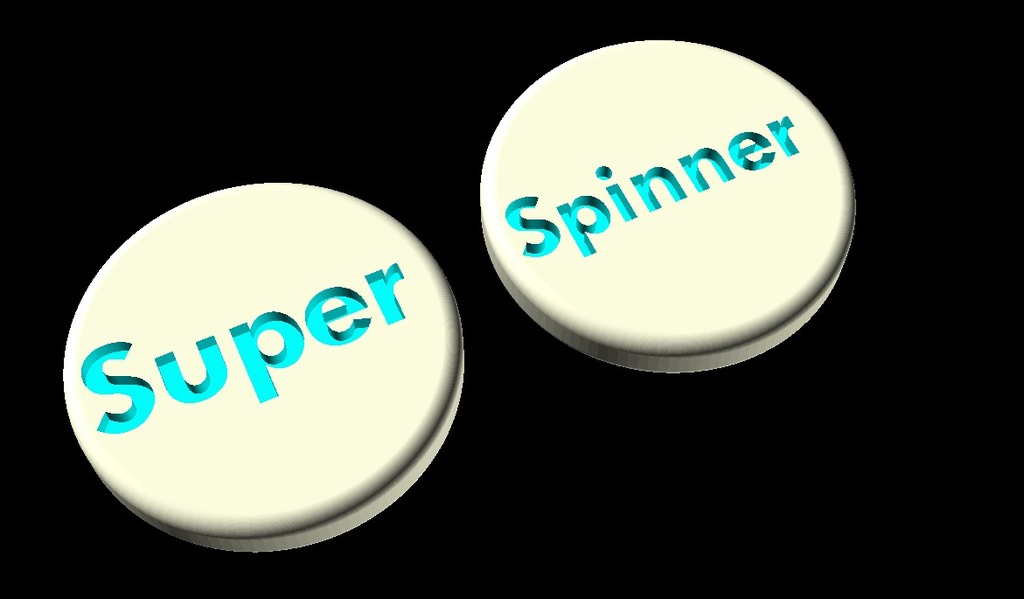 fidget spinner cap with text, Customizable by maarten | Download free ...