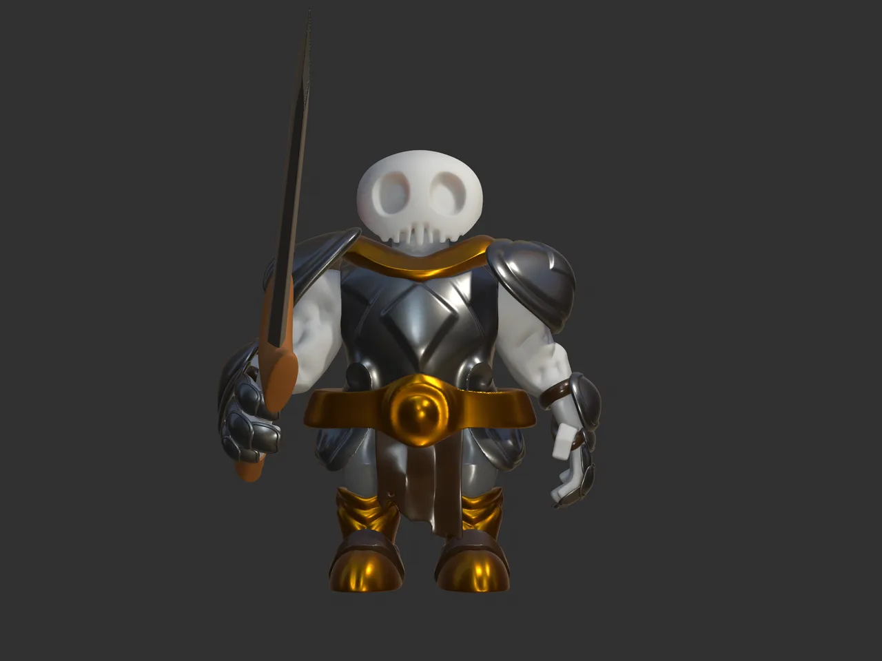 Skeleton With Armor by Talha Yuvanc | Download free STL model ...