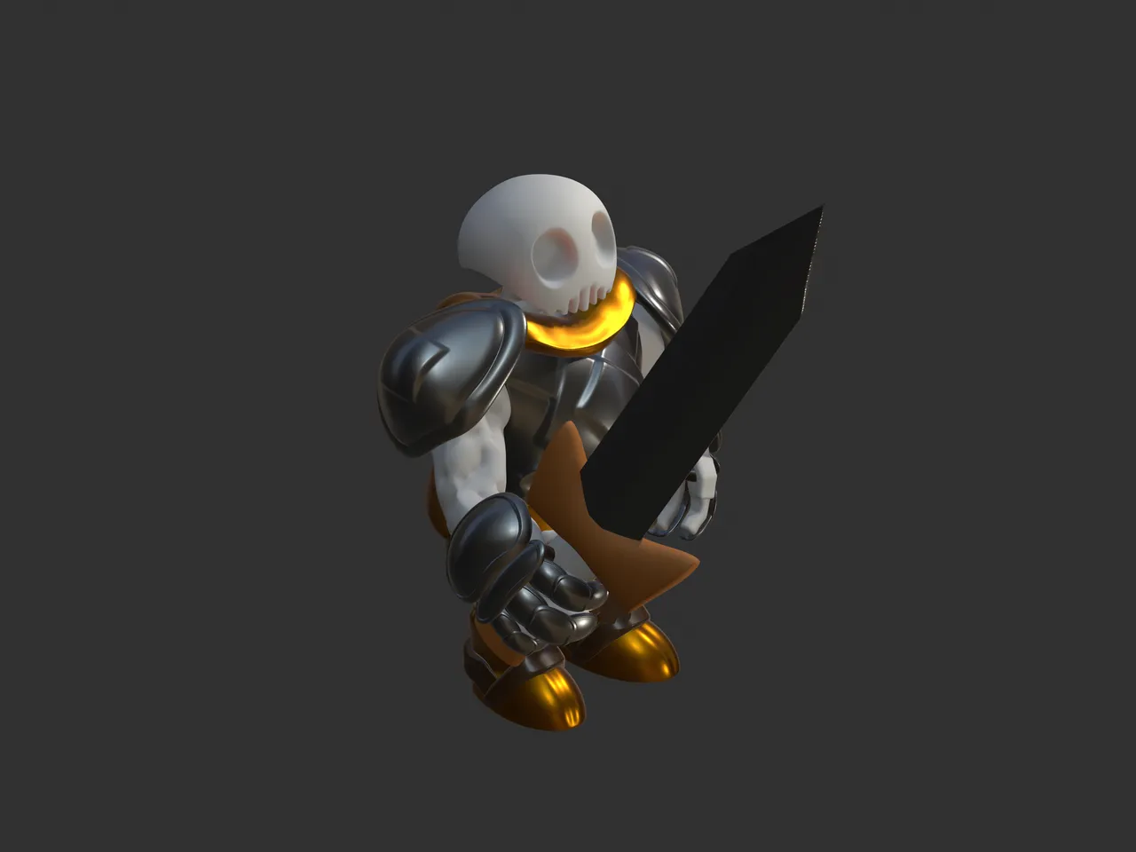 Skeleton With Armor by Talha Yuvanc | Download free STL model ...