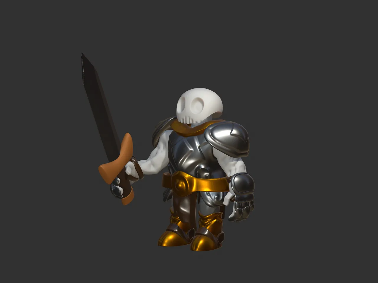 Skeleton With Armor by Talha Yuvanc | Download free STL model ...