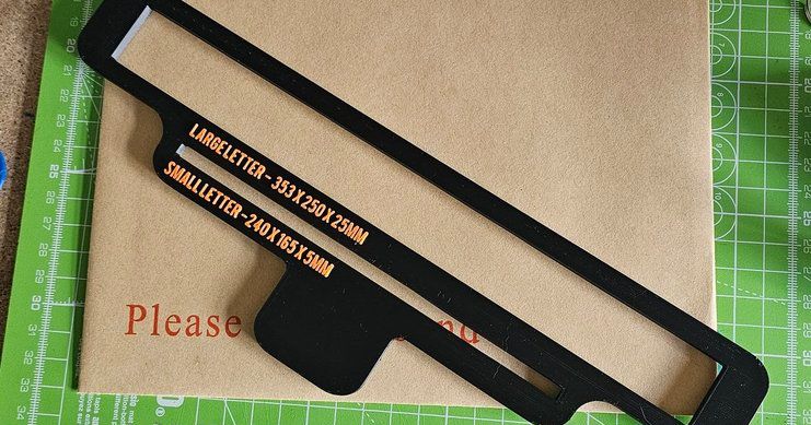 Royal Mail letter size guide by This Noise | Download free STL model ...