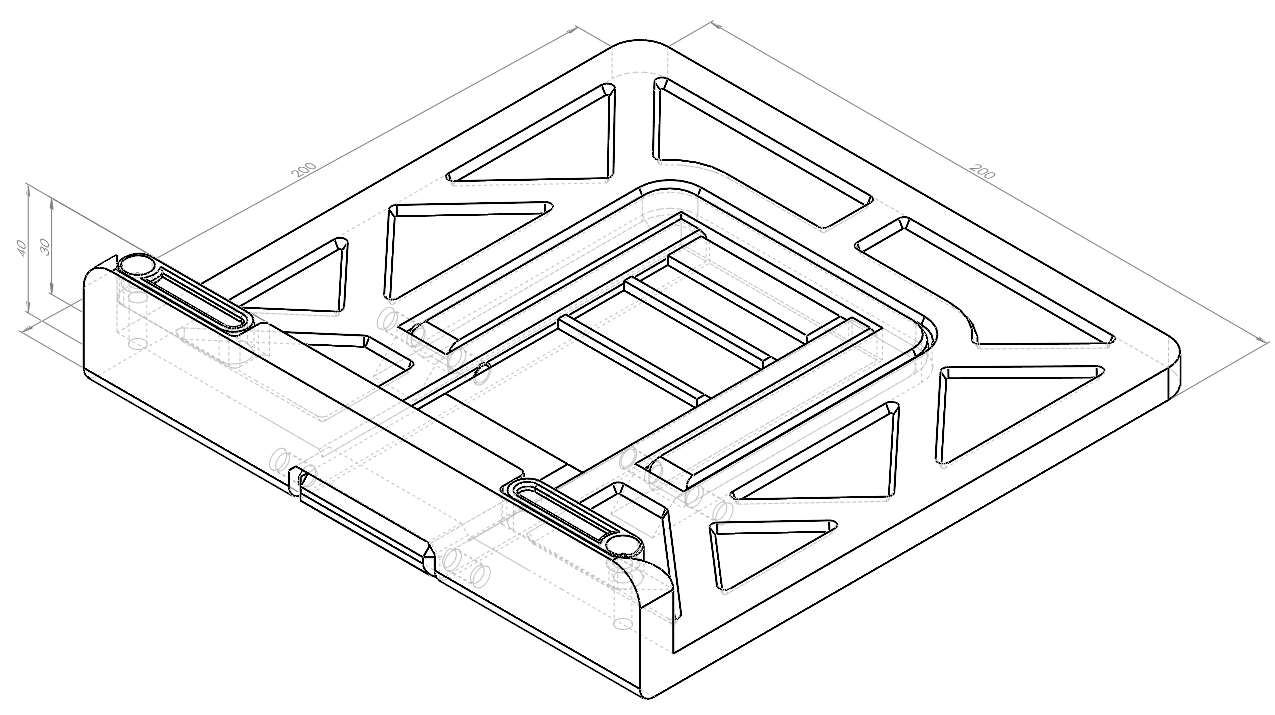 Sturdy Print-in-Place book stand with page holders V2 by davidlagog ...