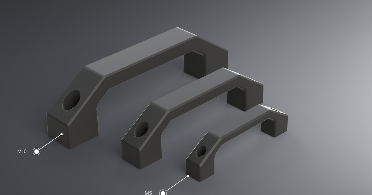 Pull Handle Collection for M5-M10 Screws by Tycho Design | Download ...