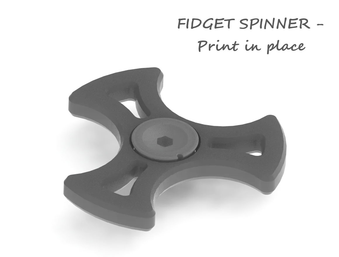 Fidget Spinner (Print in Place) by Faisal Magdum | Download free STL ...