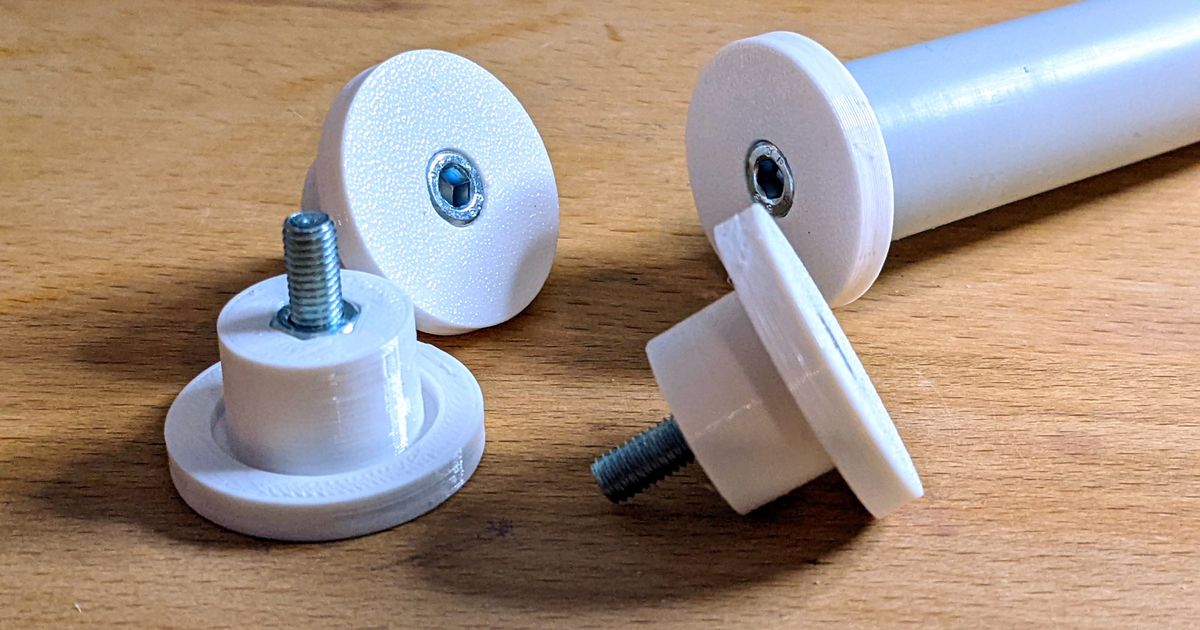 Foot for PVC pipe by t0b1 | Download free STL model | Printables.com