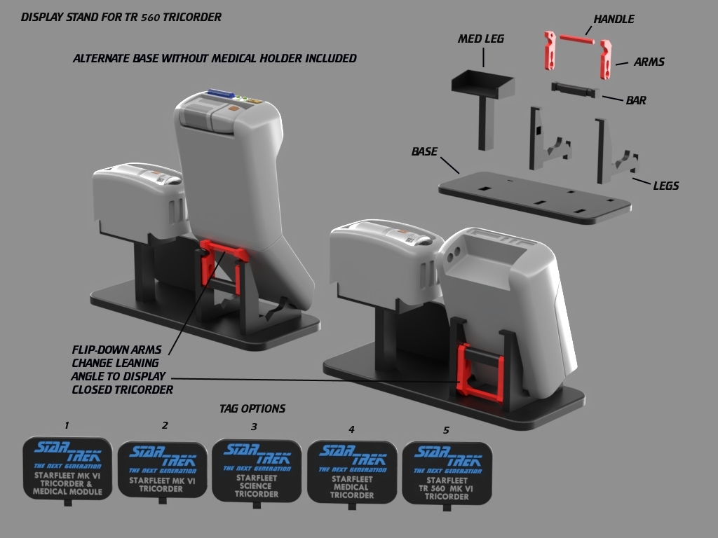 Star Trek TR-560 Tricorder Kit by 𝗨𝗻𝗶𝗺𝗮𝘁𝗿𝗶𝘅𝗥𝗲𝗱🪐🌠 | Download free STL ...