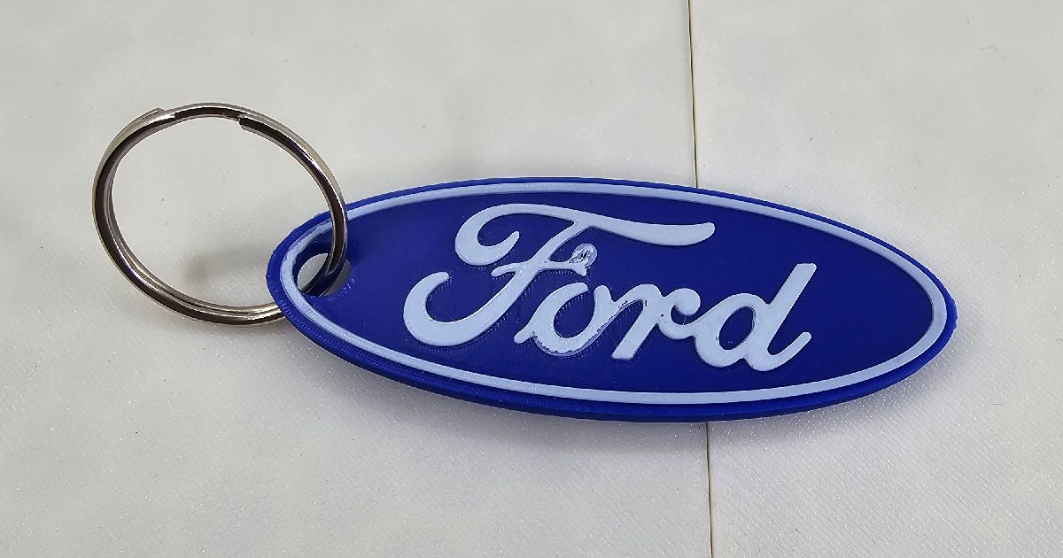 Ford Keychain by Dohara | Download free STL model | Printables.com