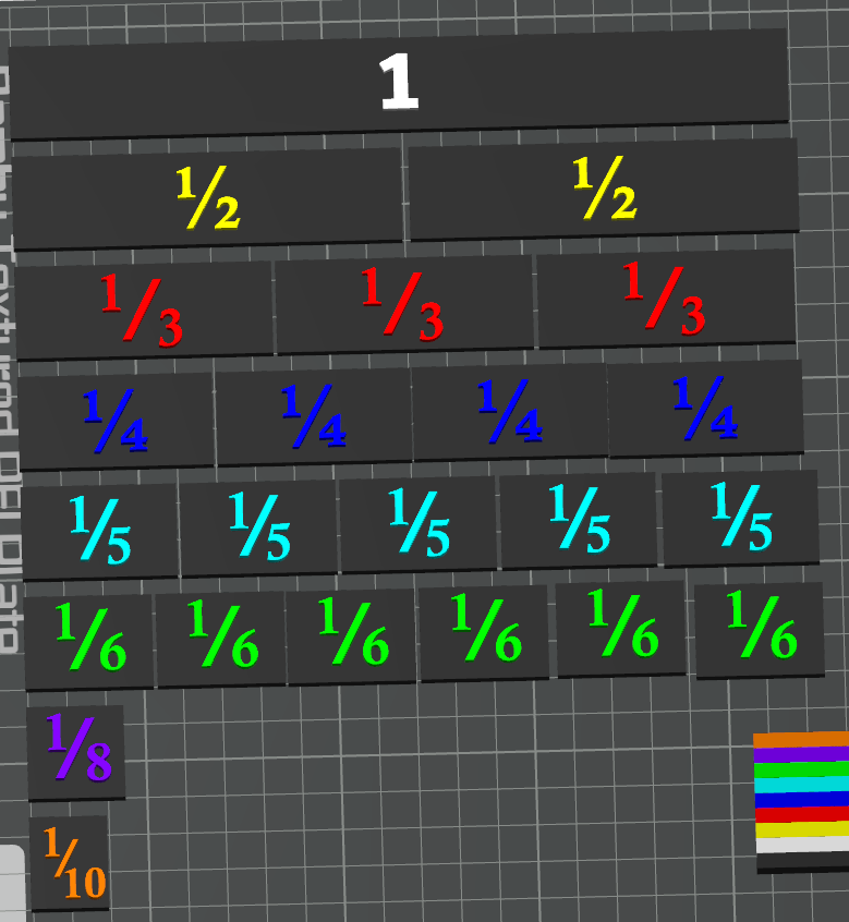 Student Fraction Helper Set by Devoon3D | Download free STL model ...