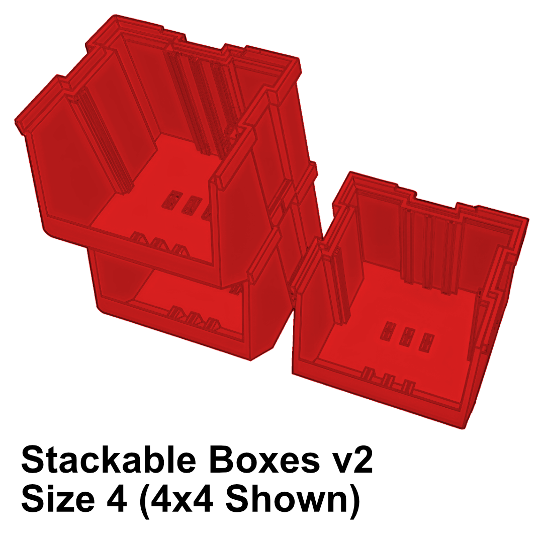 Stackable Boxes 4 v2 (4 Inch / 100mm Depth) by TigerTone | Download ...
