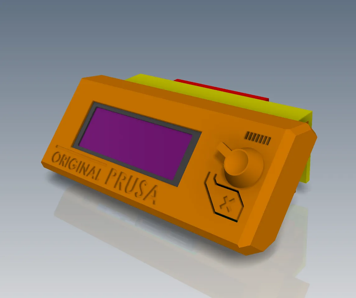 Prusa LCD Screen stand and wall mount by Boogie | Download free STL ...