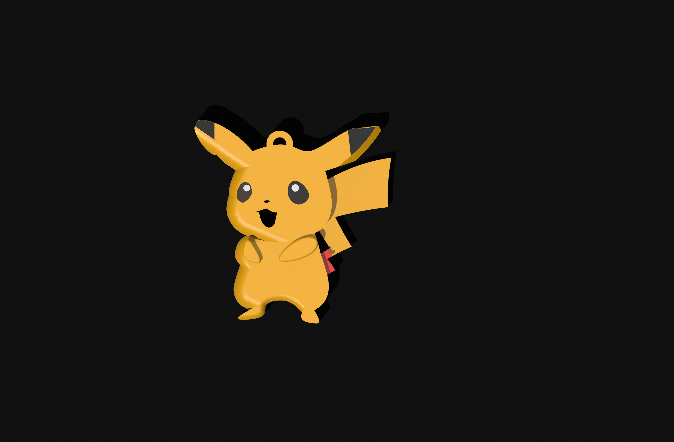 Pikachu Keychain by serethor | Download free STL model | Printables.com