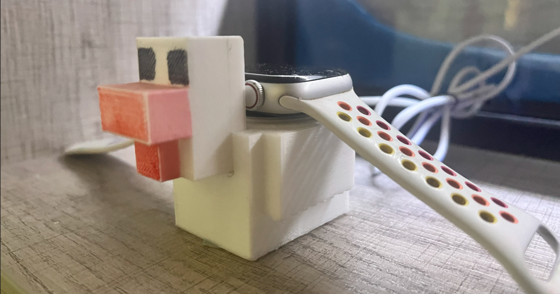 Minecraft Chicken Apple Watch Charger por Spud | Descargar modelo STL ...