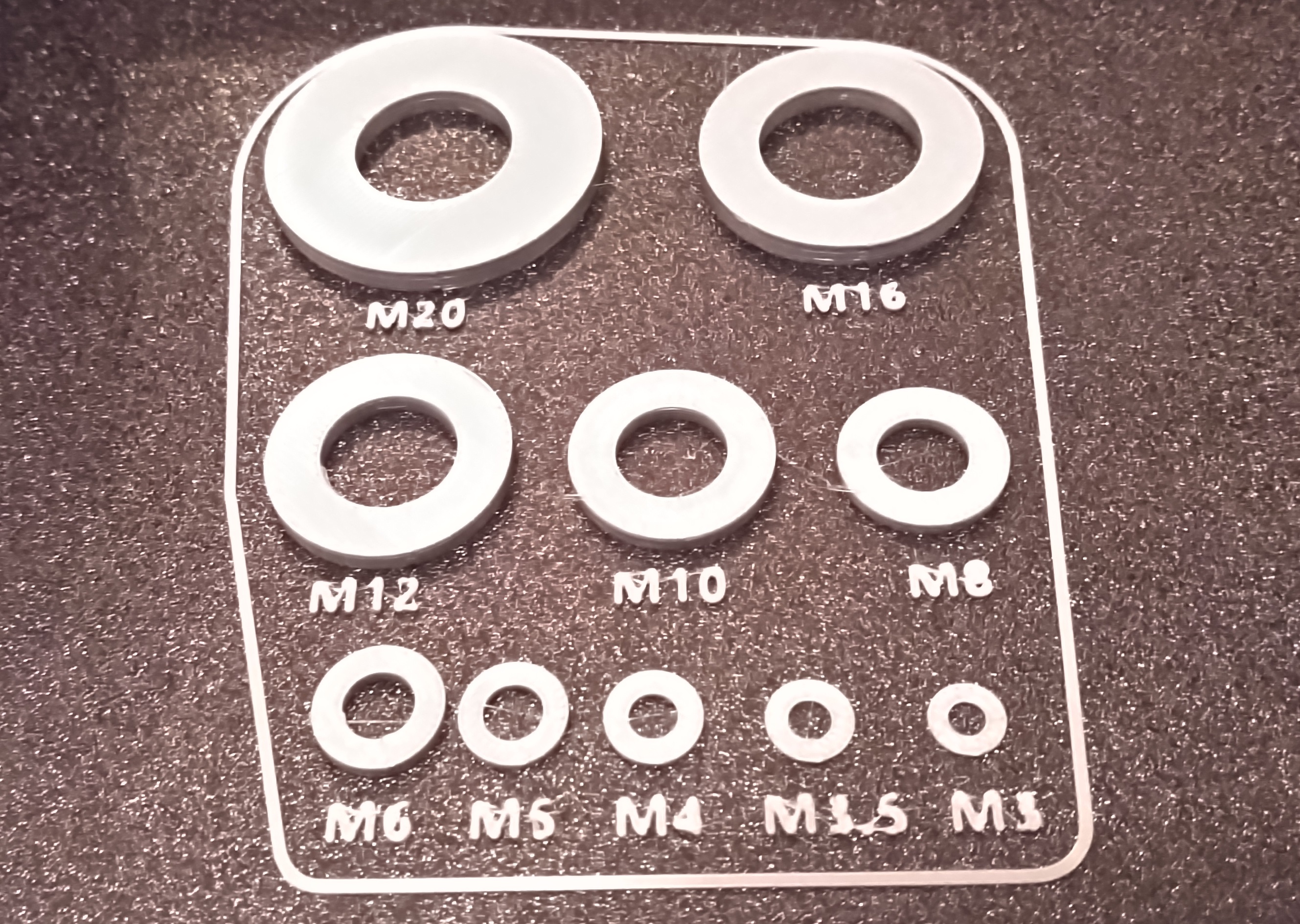 DIN 125A Metric Flat Washers by TexAg | Download free STL model ...