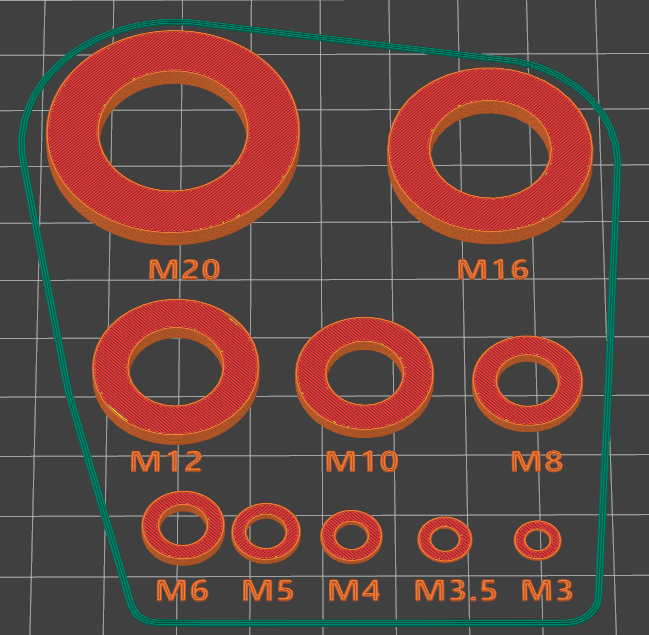 DIN 125A Metric Flat Washers by Cyber_Geraldium - MakerWorld