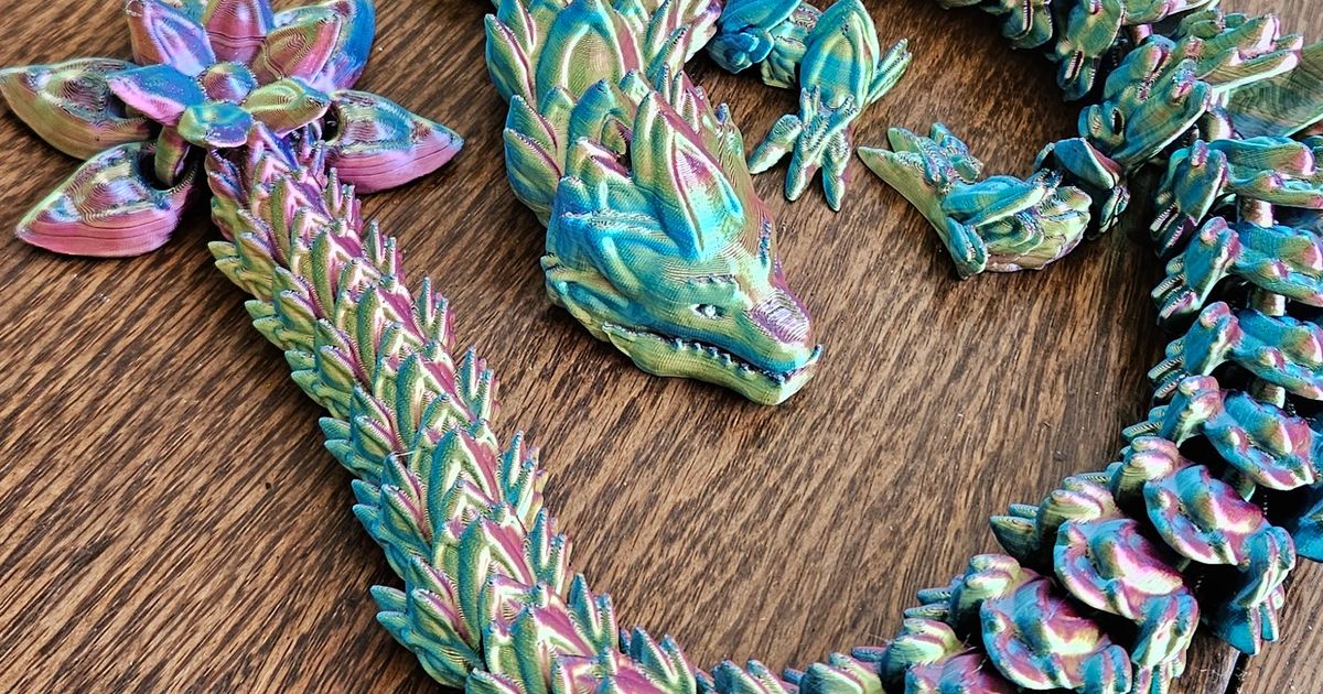 Flail Tail Prime Petal Dragon articulating flexi od autora keith moore ...