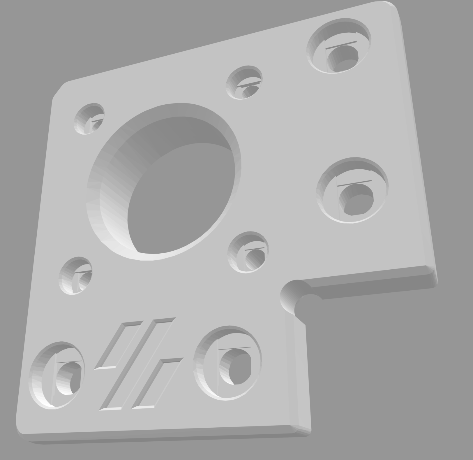 Voron Trident stepper mount with camera wire cutout by elliottc ...