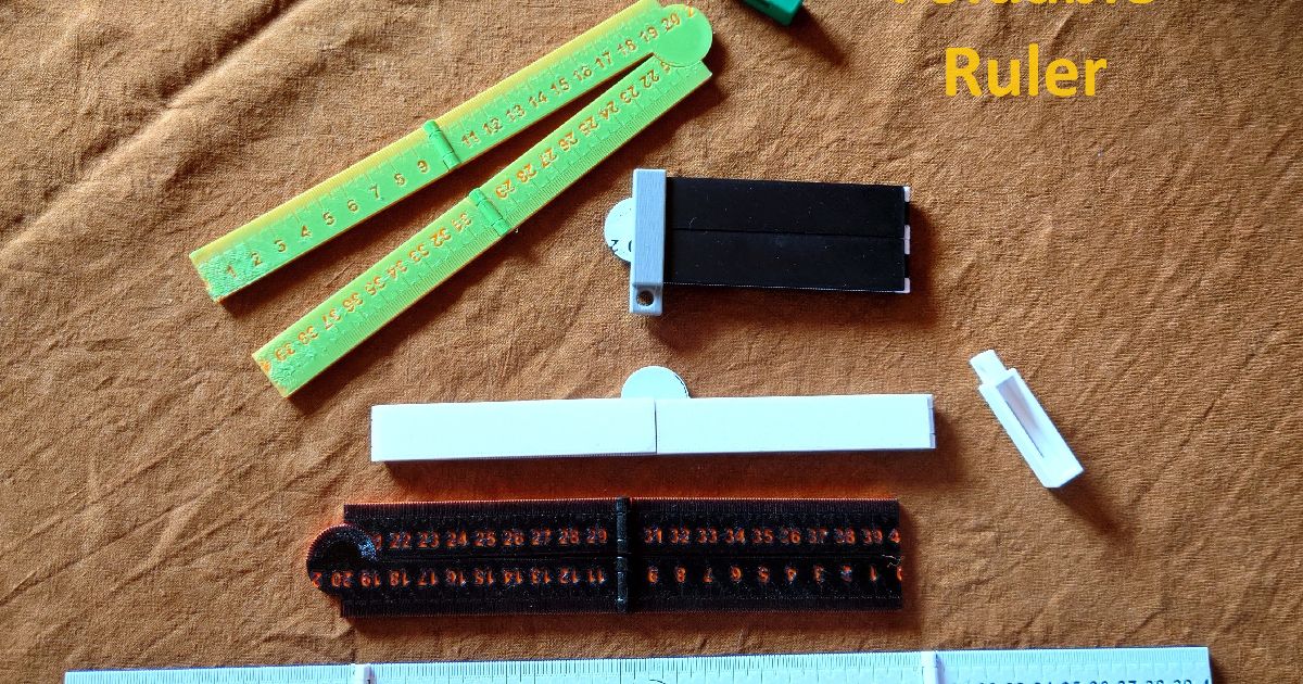Pocket Ruler by gillis | Download free STL model | Printables.com