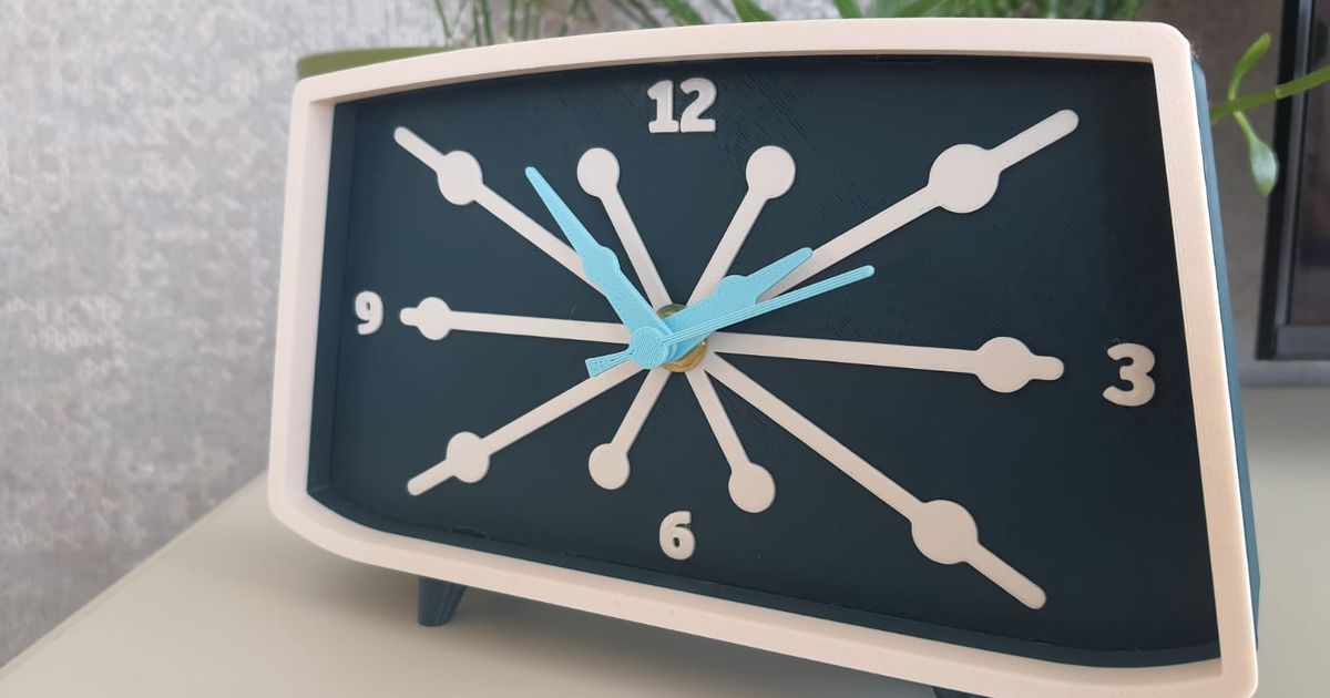 Modern Desk Clock by sercan küçükbaltaci | Download free STL model ...