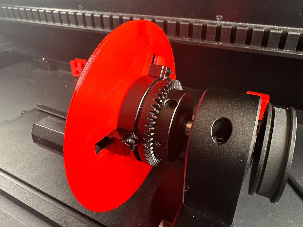 Parametric xTool RA2 Rotary Chuck and Backstop Fence by GizmoGoody ...