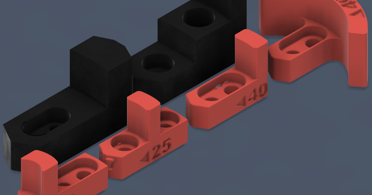 Parametric xTool RA2 Rotary Chuck Jaws by GizmoGoody | Download free ...