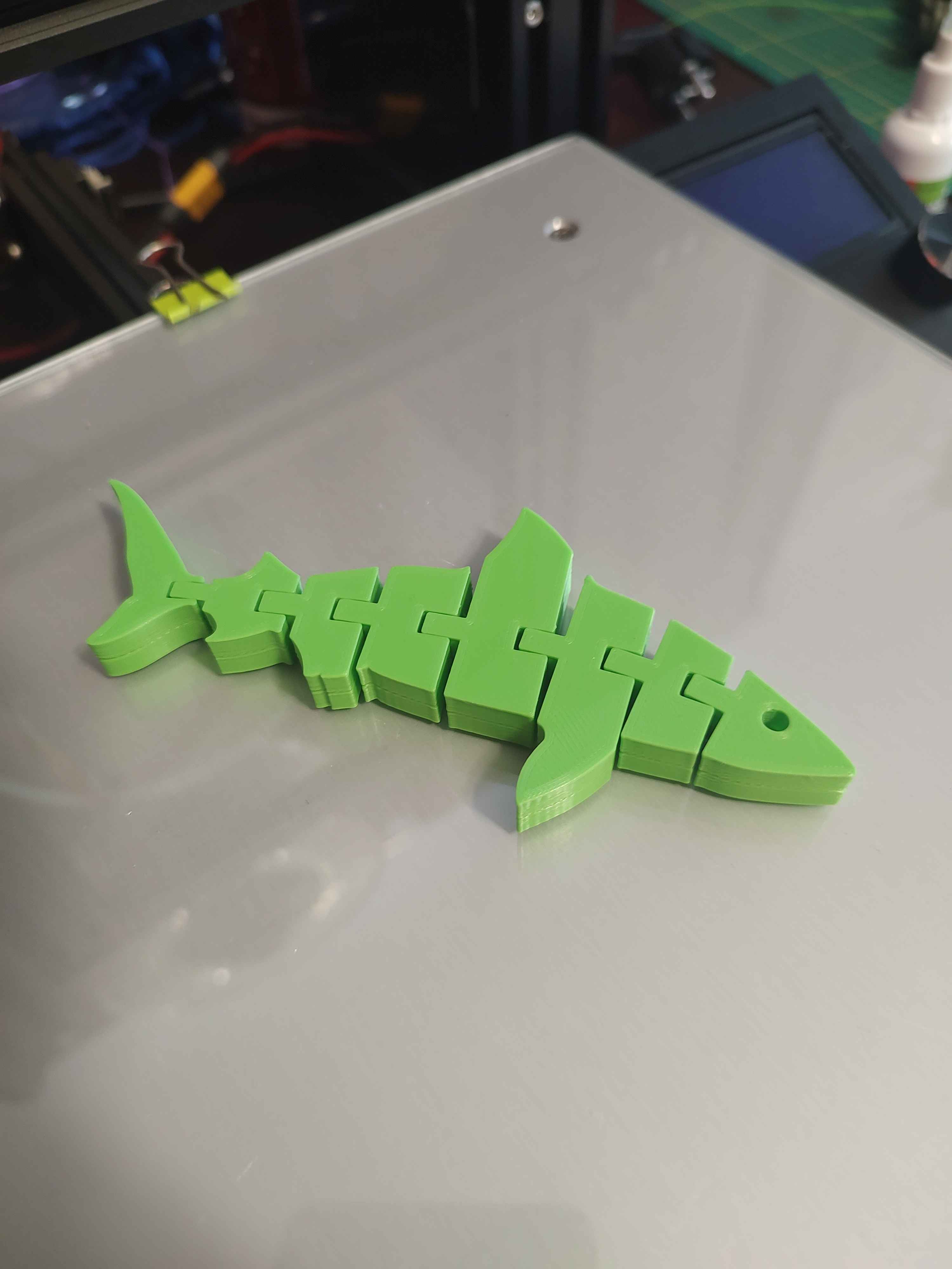 Print in Place Flexible Shark by ChickenOfGold | Download free STL ...