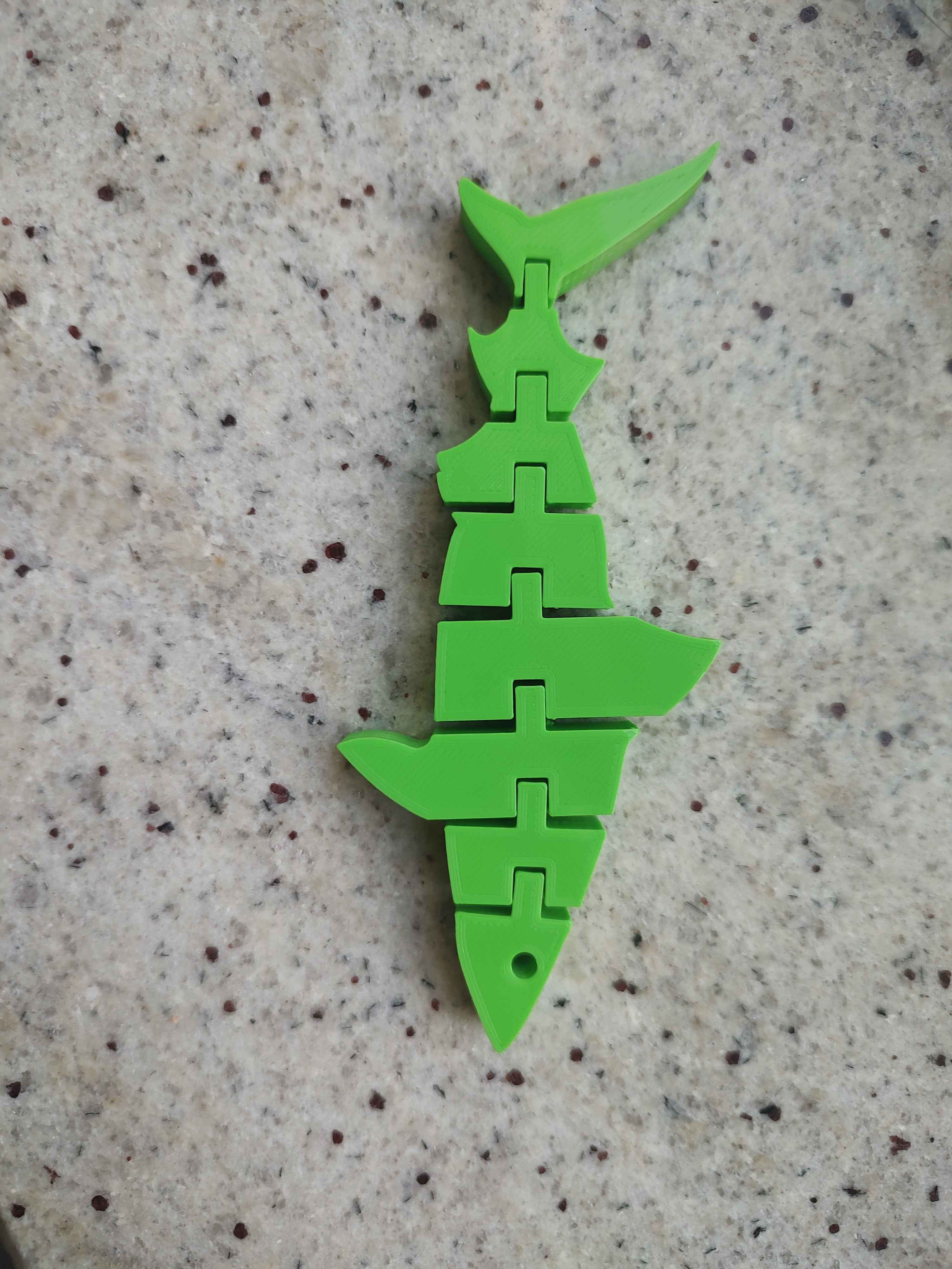 Print in Place Flexible Shark by ChickenOfGold | Download free STL ...