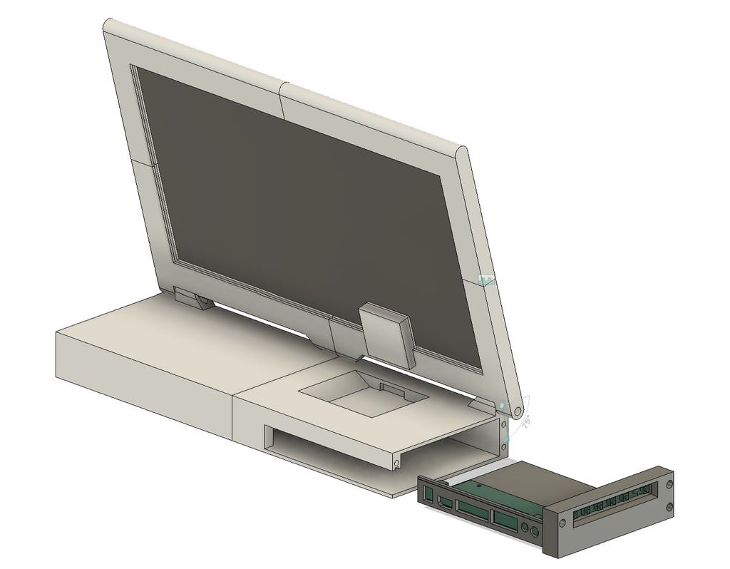 Portable 17" laptop display enclosure (HP DV7 N17306 -L02) by ...