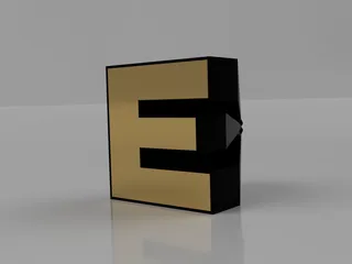 The Letter E by Polymathic 3D Printer Creations | Download free STL ...