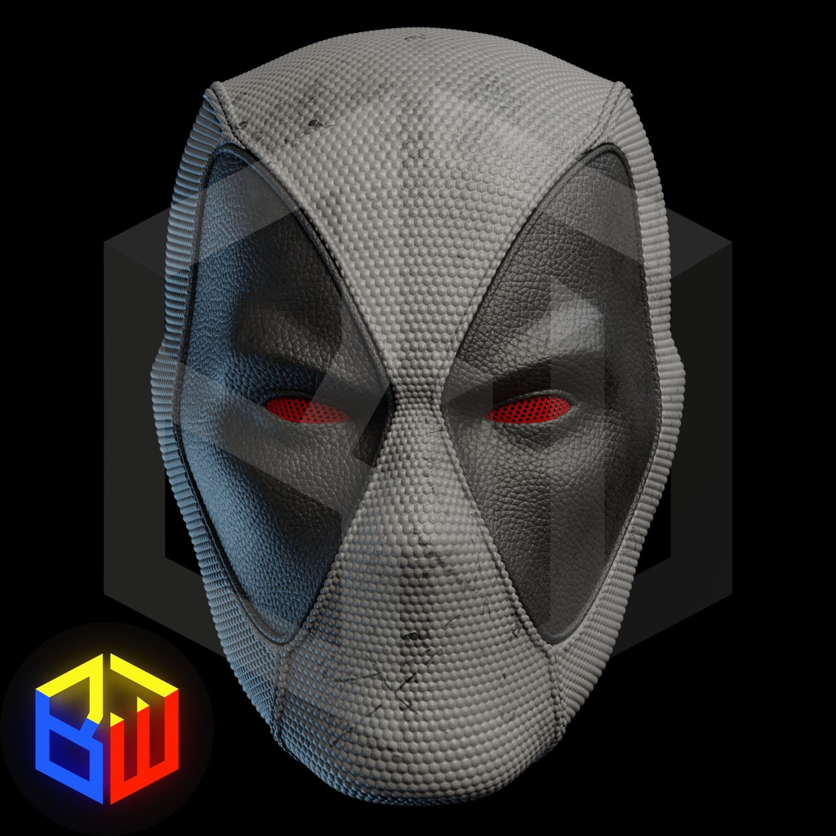 Deadpool Comic Style Textured Helm by Friter | Download free STL model ...