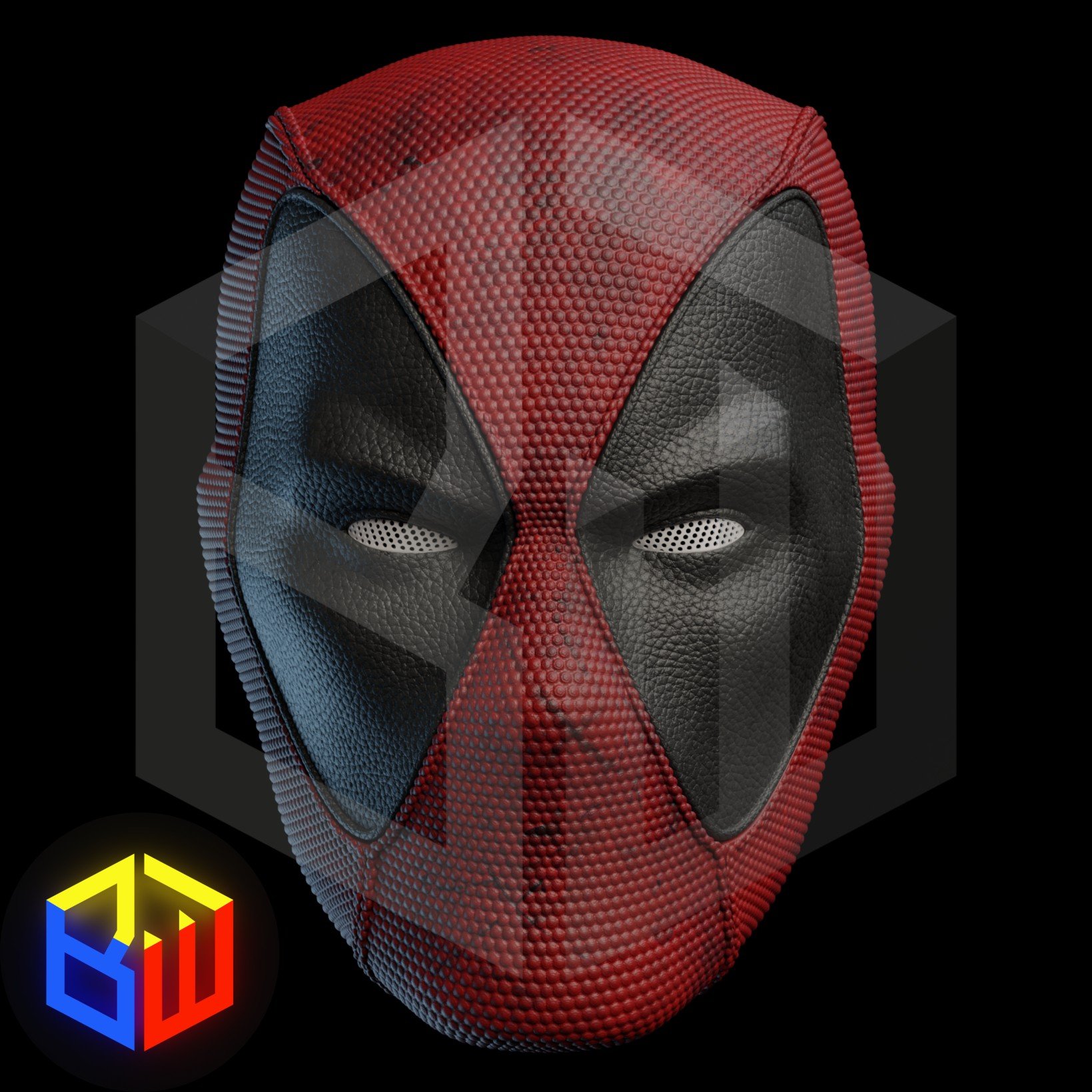 Deadpool Comic Style Textured Helm by Friter | Download free STL model ...