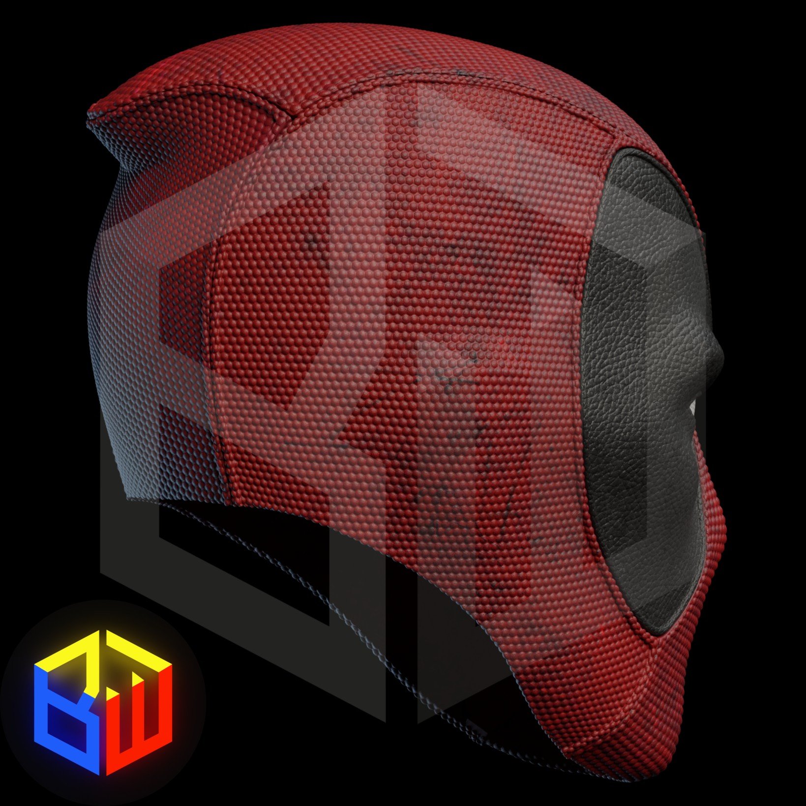 Deadpool Comic Style Textured Helm by Friter | Download free STL model ...