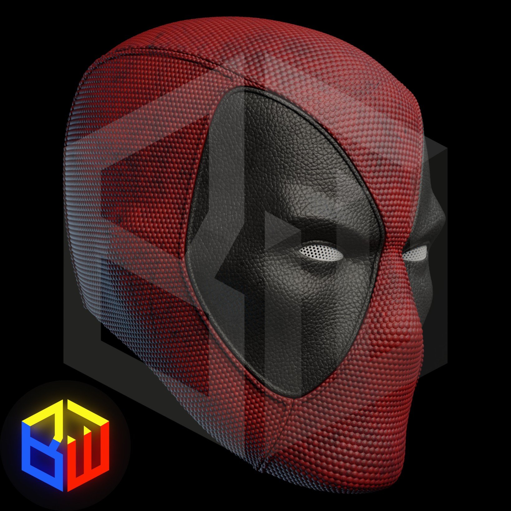 Deadpool Comic Style Textured Helm by Friter | Download free STL model ...