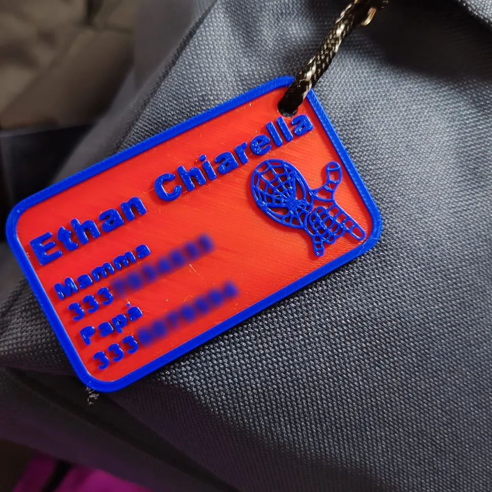 Customizable name tags by Raffaele Chiarella | Download free STL model ...