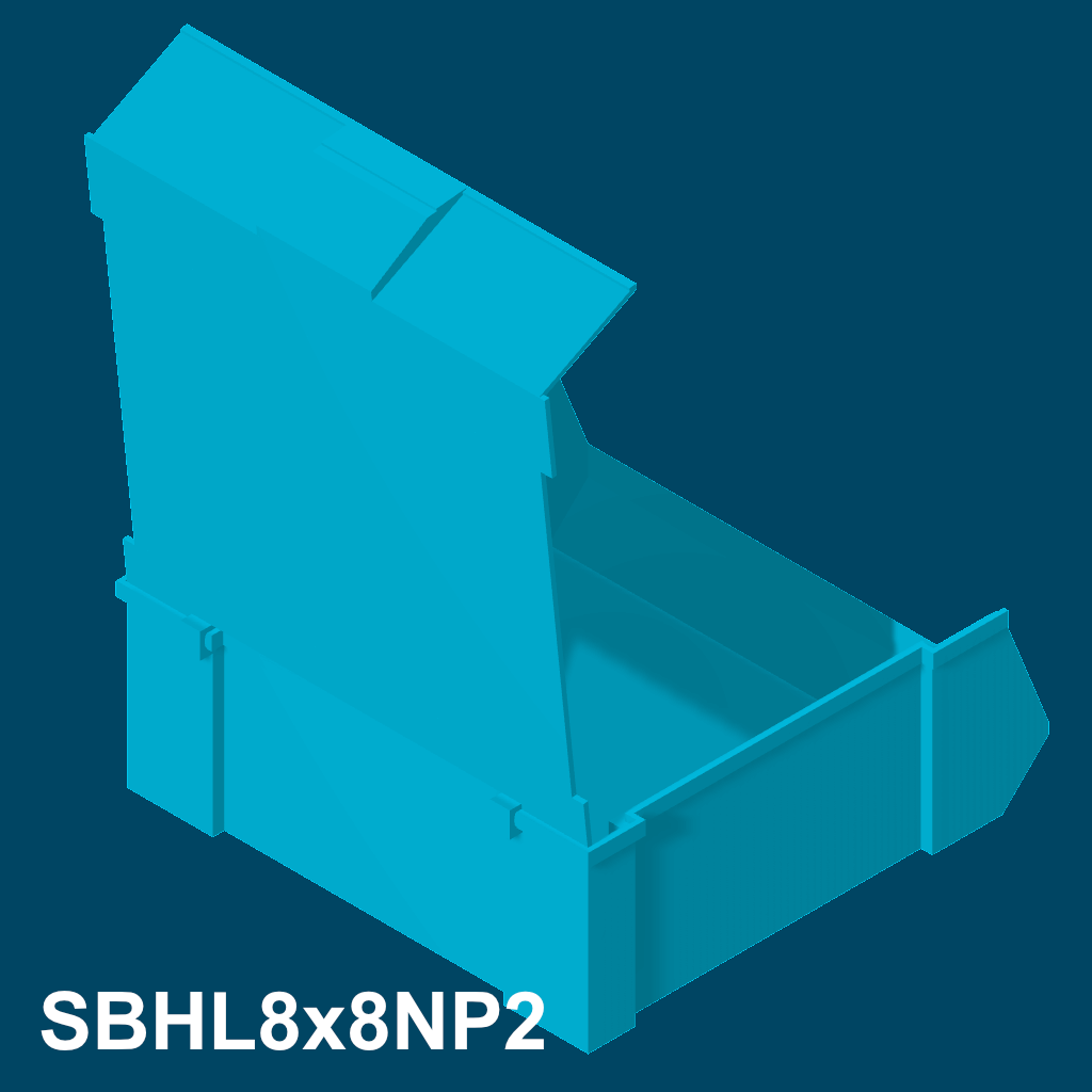 Stackable Boxes 8 v2 Hinged Lids by TigerTone | Download free STL model ...