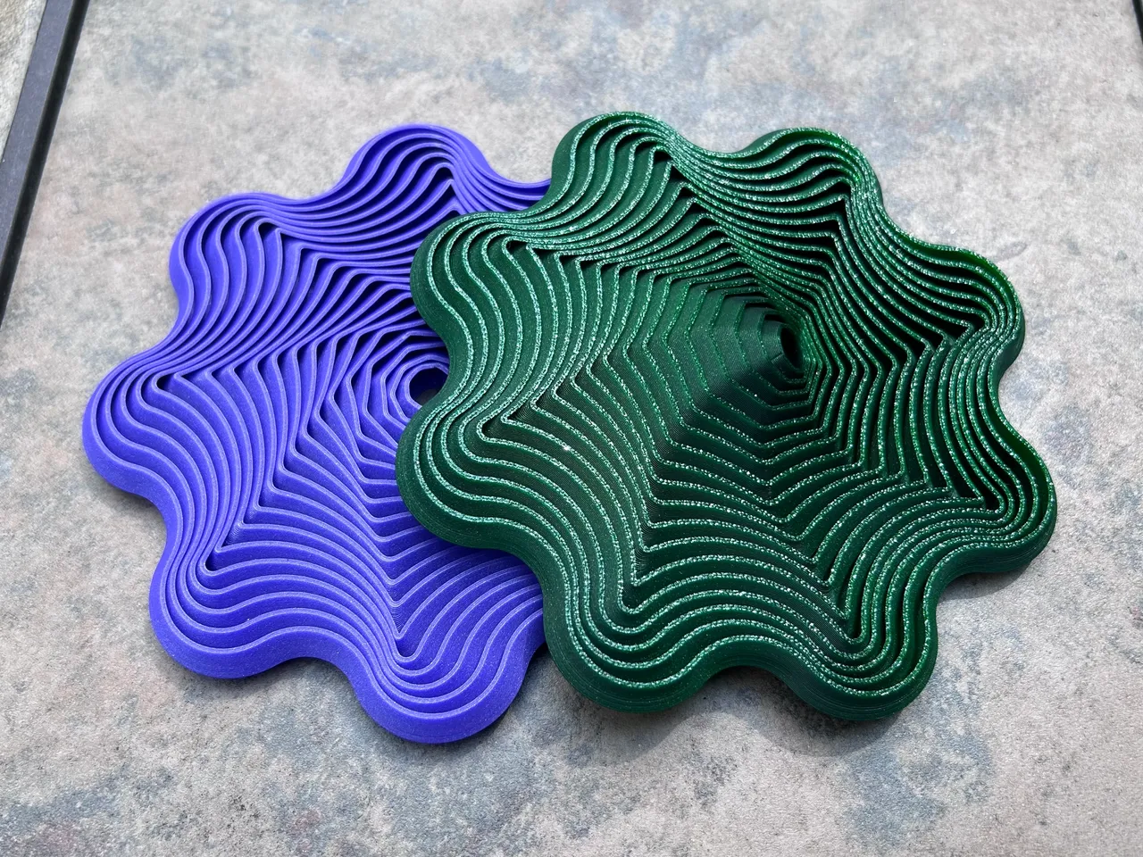 Wavy Nested Fidget by LinkDesigns | Download free STL model ...