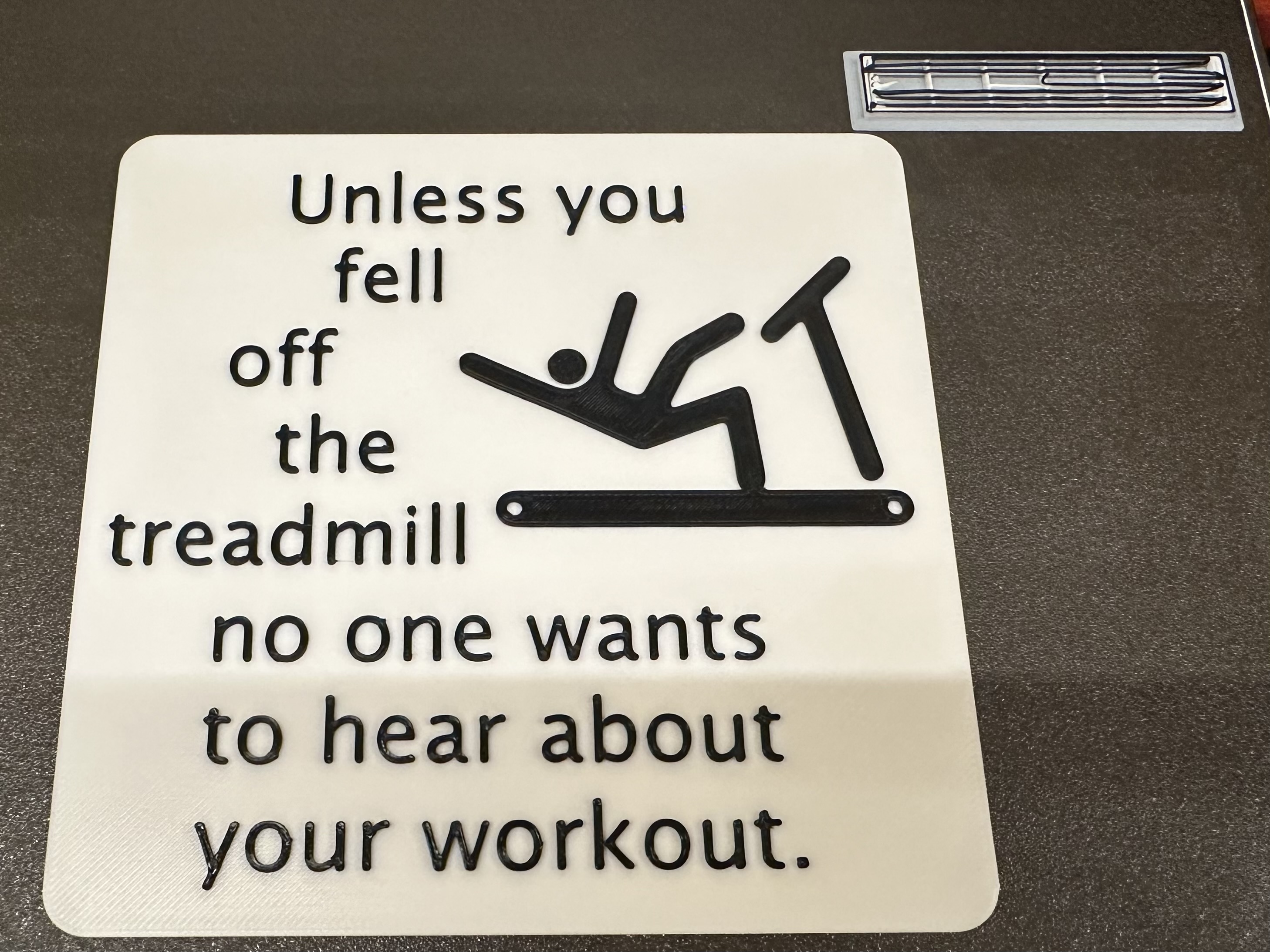 Unless You Fell Off The Treadmill by wedgeworks | Download free STL ...