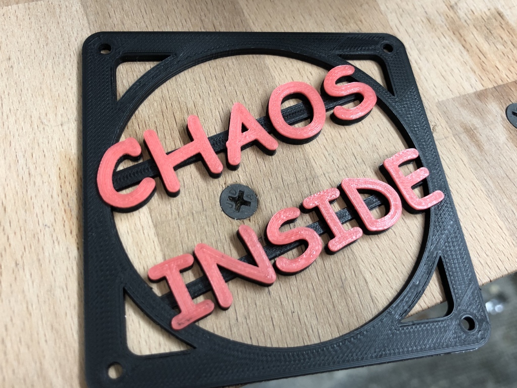 80mm Fan Grill Chaos by CHAOSDRUCKER | Download free STL model ...