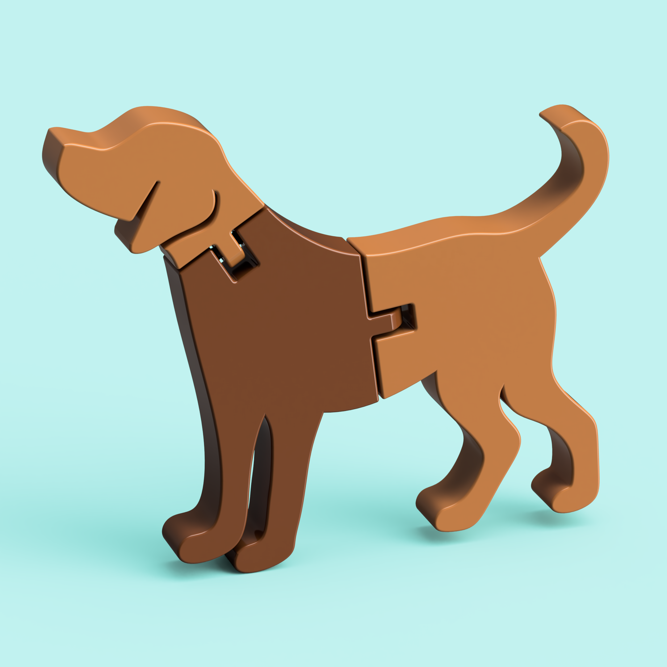 Articulated Dog by Form 3D | Download free STL model | Printables.com